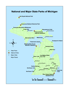 Michigan Parks Map – Thomas Hamming – GIS and Cartography